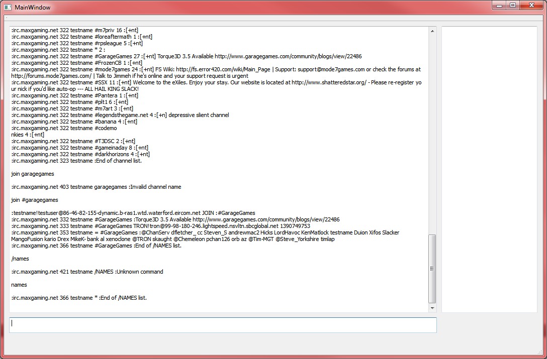 Project 138: IRC Client Program - Phoenix Game Development