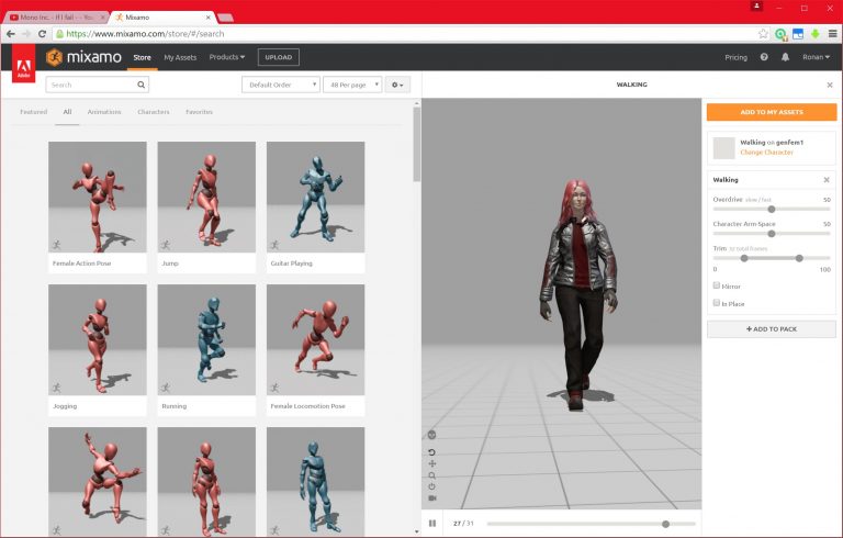 Mixamo and Fuse (Currently) Free Character Creation/Rigging/Animation ...
