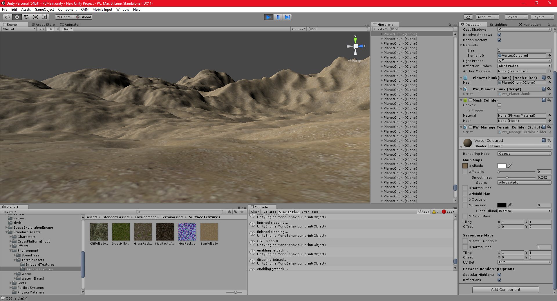P0-P-172: Part 48: Space Exploration Engine Terrain Textures - Phoenix Game Development
