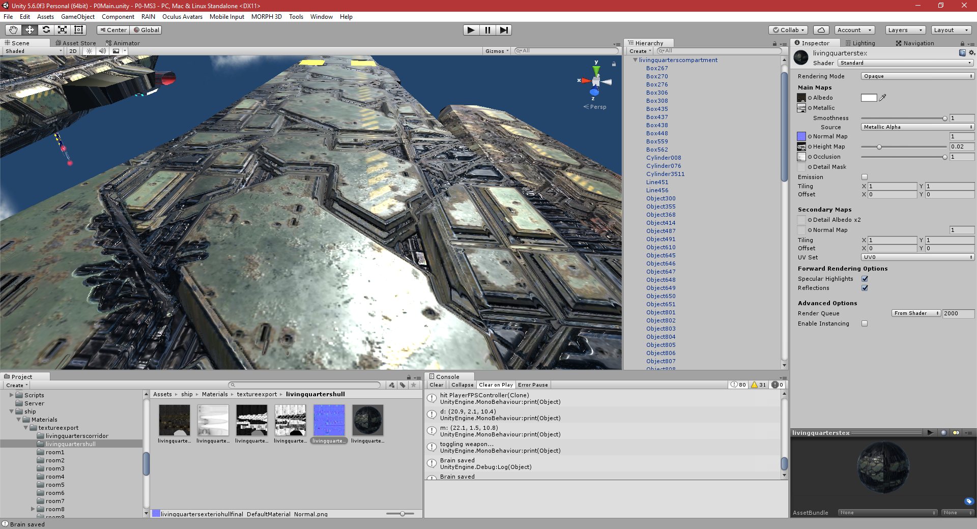 P0-MS3: Part 185: Ship Texture - Phoenix Game Development