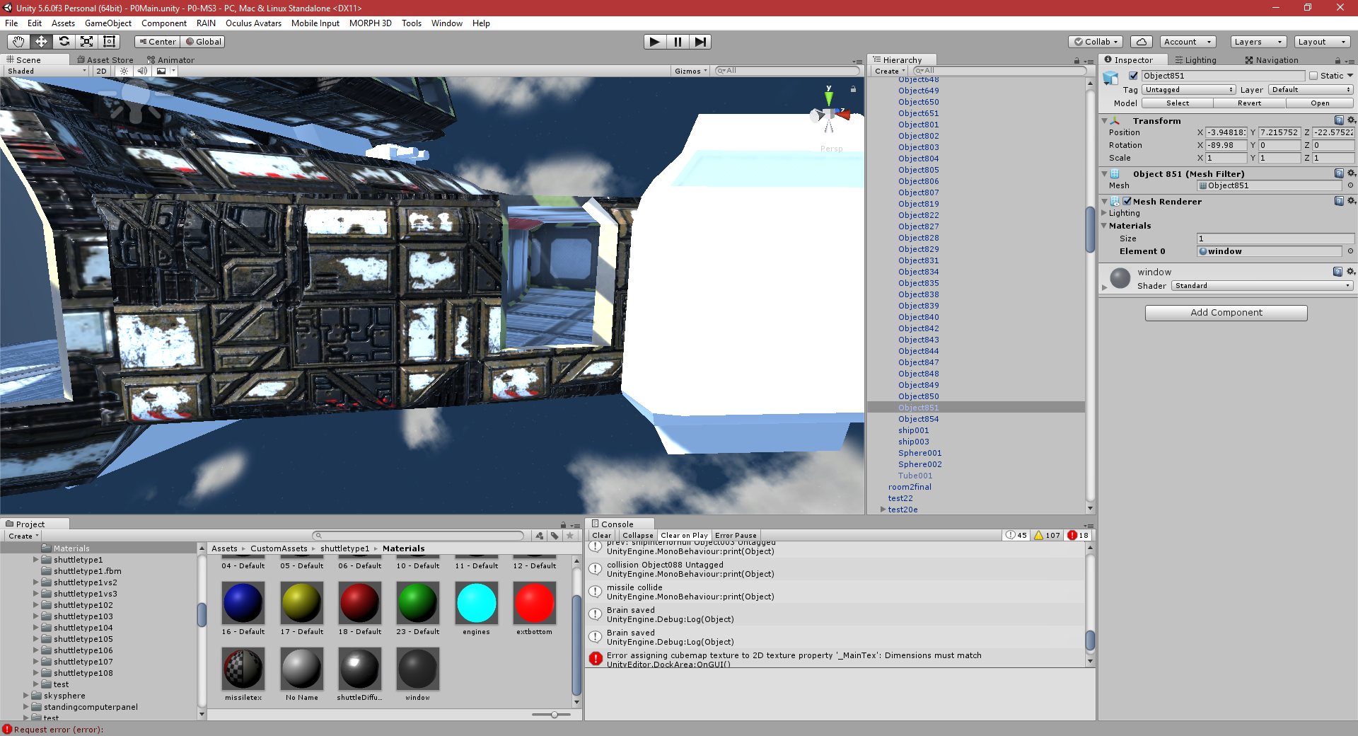 P0-MS3: Part 192: Ship Texture - Phoenix Game Development