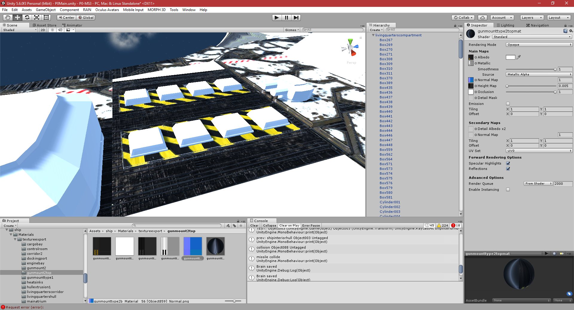 P0-MS3: Part 192: Ship Texture - Phoenix Game Development
