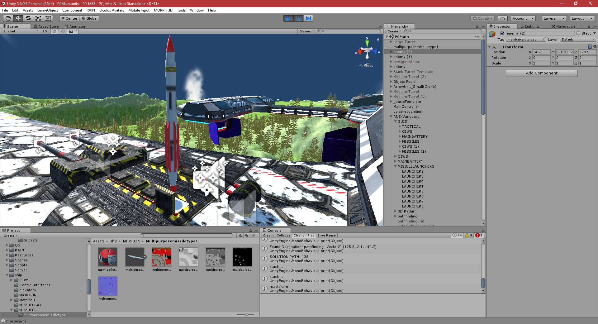 P0-MS3: Part 211: Guided Missiles, AI - Phoenix Game Development